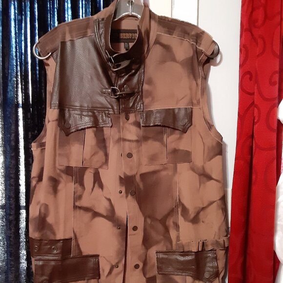 Lip Service | Jackets & Coats | Mens Xl Lip Service Utility Vest Brown ...